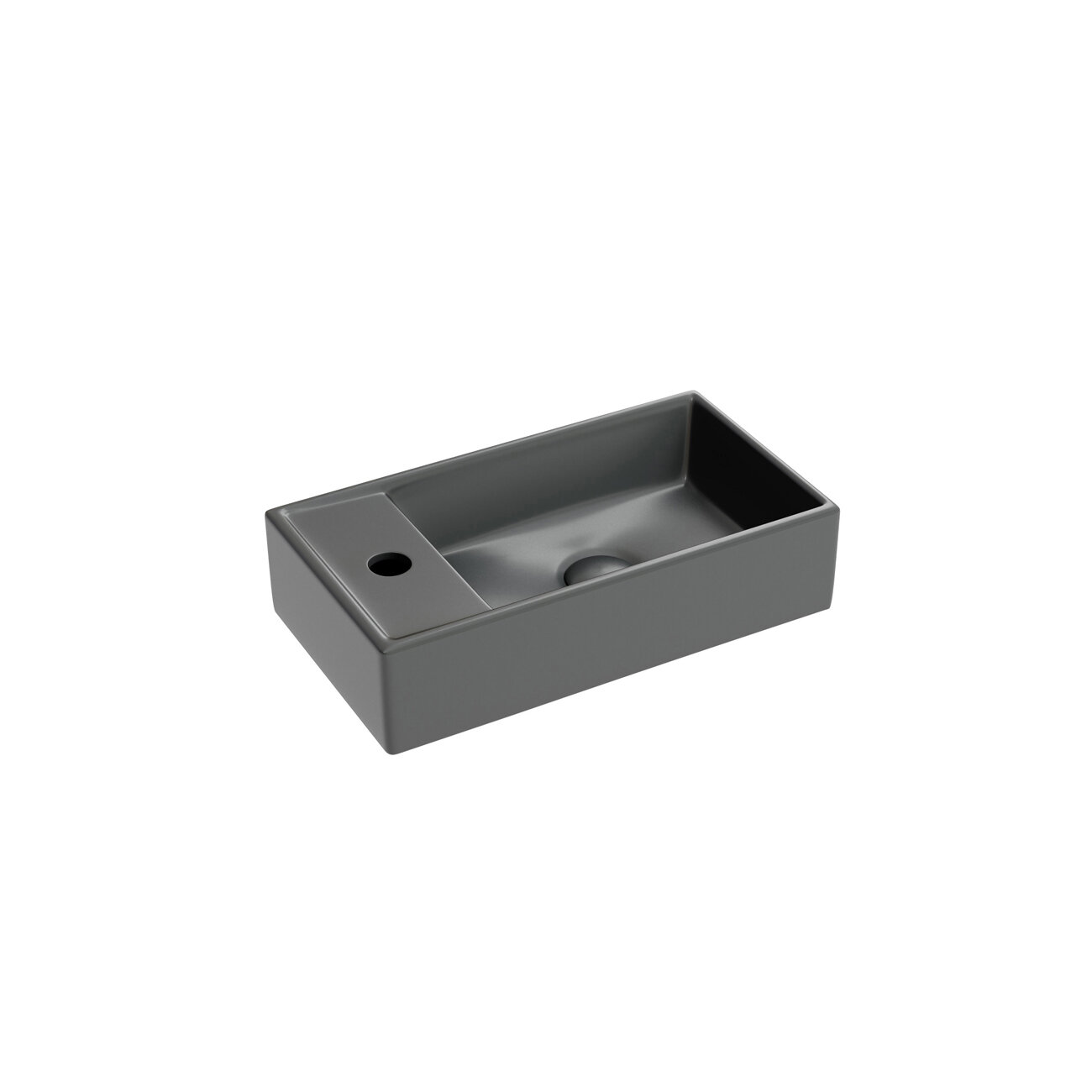 Раковина Ceramicanova Element подвесная 100х417х217 мм CN6051RMDH Темный Антрацит Матовый