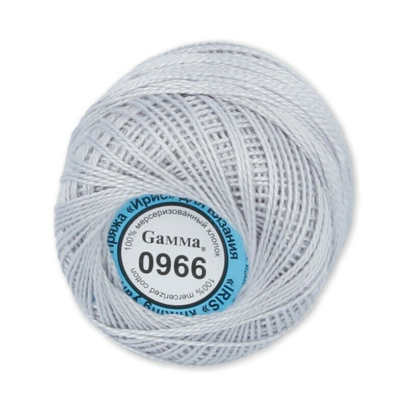 Пряжа "Gamma" Ирис 100% хлопок, цвет: 0966 (2 шт.)