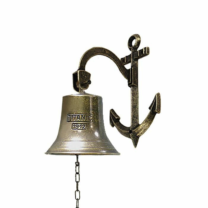 Корабельная рында на кронштейне диаметр 14 см