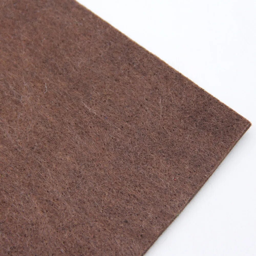 Толстый полиэстер войлок 30*30 см Коричневый, 4MM Thick, Brown