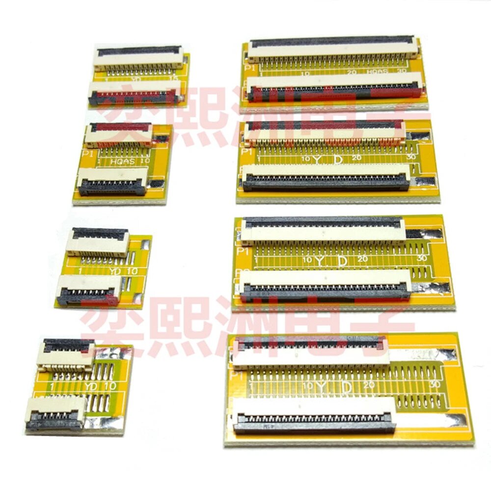 Гибкий удлинитель FFC/FPC 4п, черный, 1.0MM