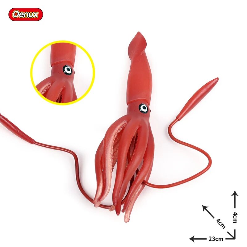 Фигурки Oenux Sealife Моллюски Красный, Animals Model