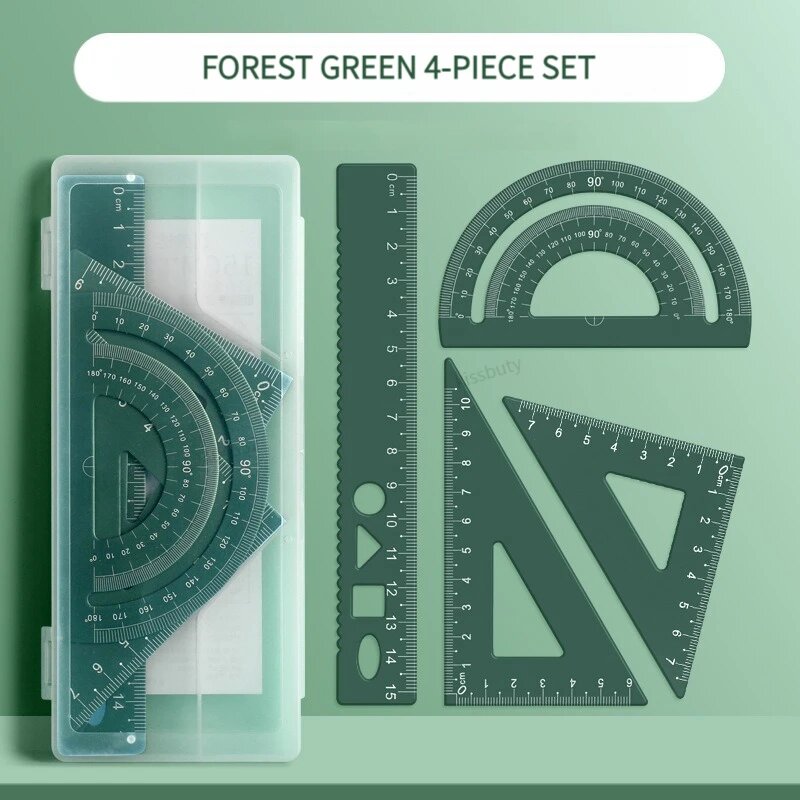 Набор инструментов для черчения Kissbuty, Forest green, 4 шт