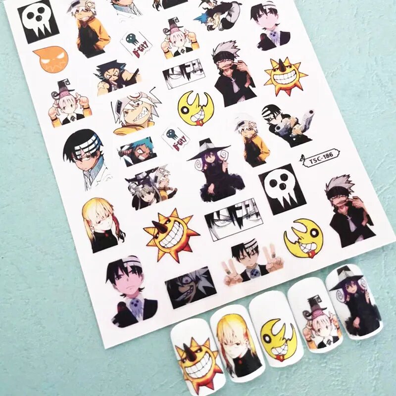 Набор наклеек для ногтей Soul Eater TSC 186