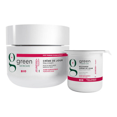 GREEN SKINCARE YOUTH+ Дневной крем против морщин с гиалуроновой кислотой 50 мл