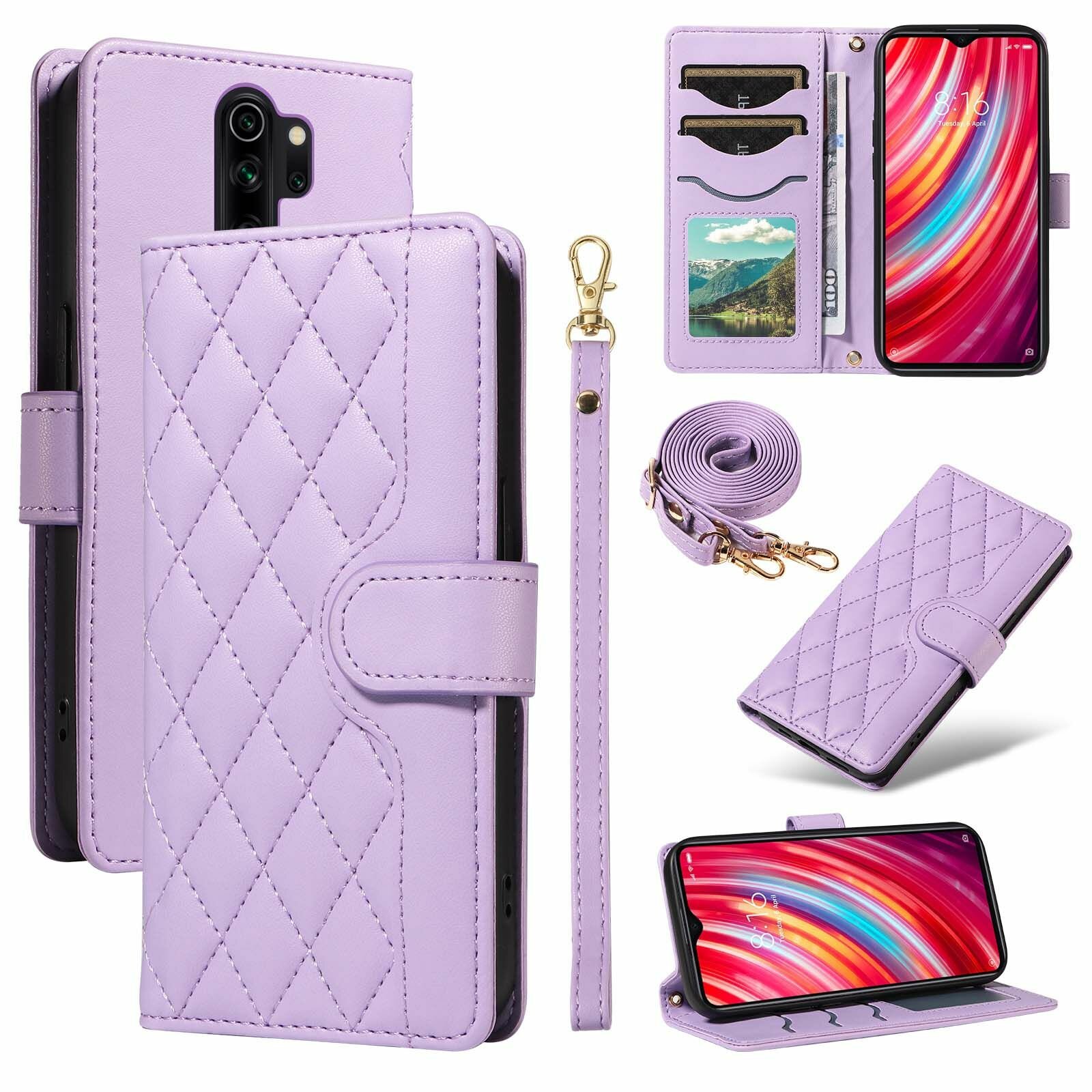 YIKATU Кожаный Чехол Для Xiaomi Redmi 9/Redmi 9 Prime/Poco M2(Редми 9/Редми 9 Прайм/Поко M2) С визитницей из экокожи, модный, против падения, подарочный, элитный, книжка