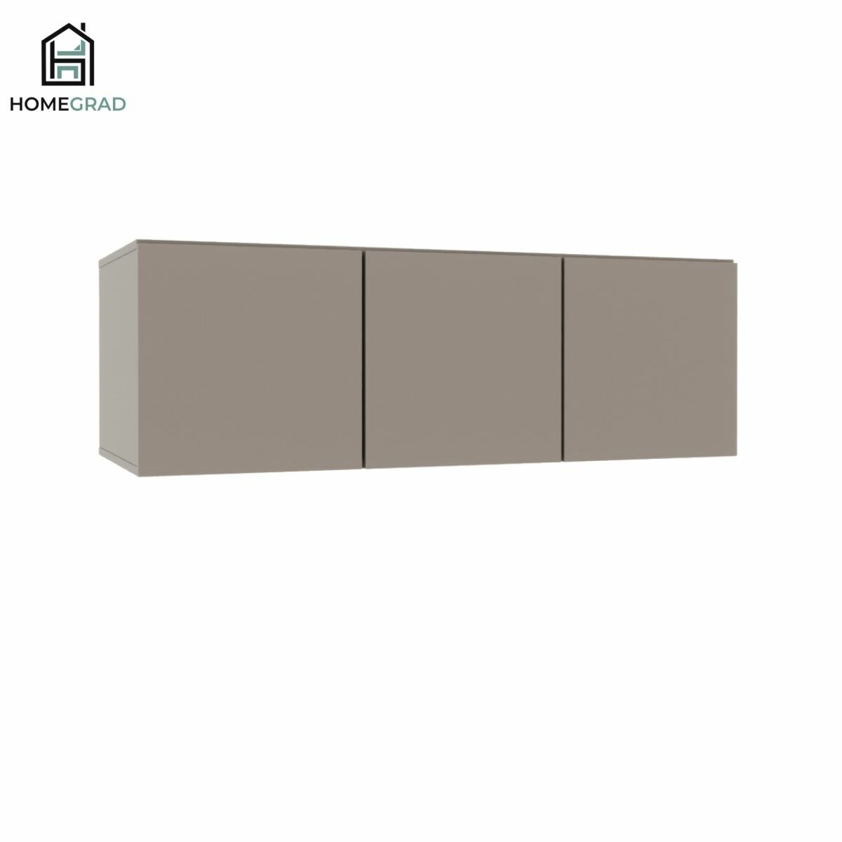 Антресоль HomeGrad Boston 120, цвет бежевый, ЛДСП, 120 x 52 x 40см