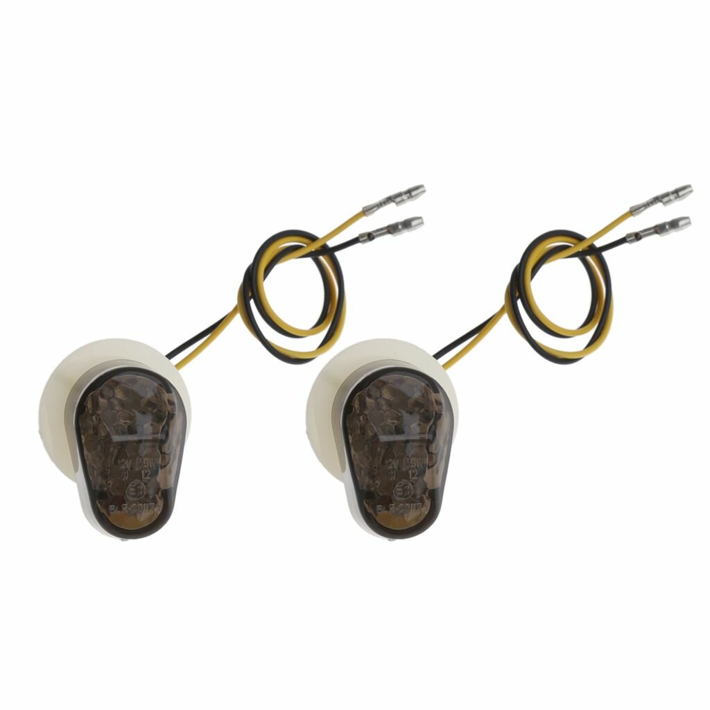 Фары мотоцикла, Yamaha YZF R1 R6 боковые указатели поворота затемненный корпус - янтарный свет, пара