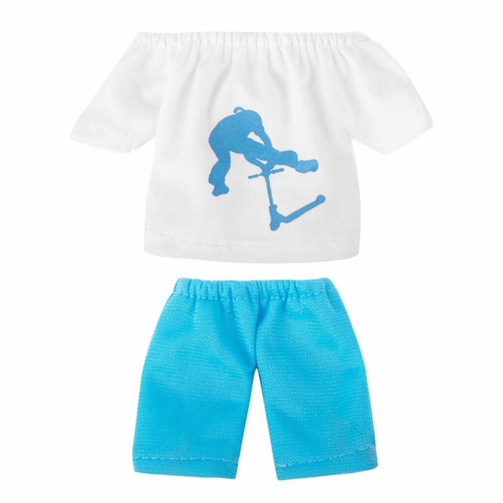 Мини-самокат для пальцев с одеждой и скейтбордом