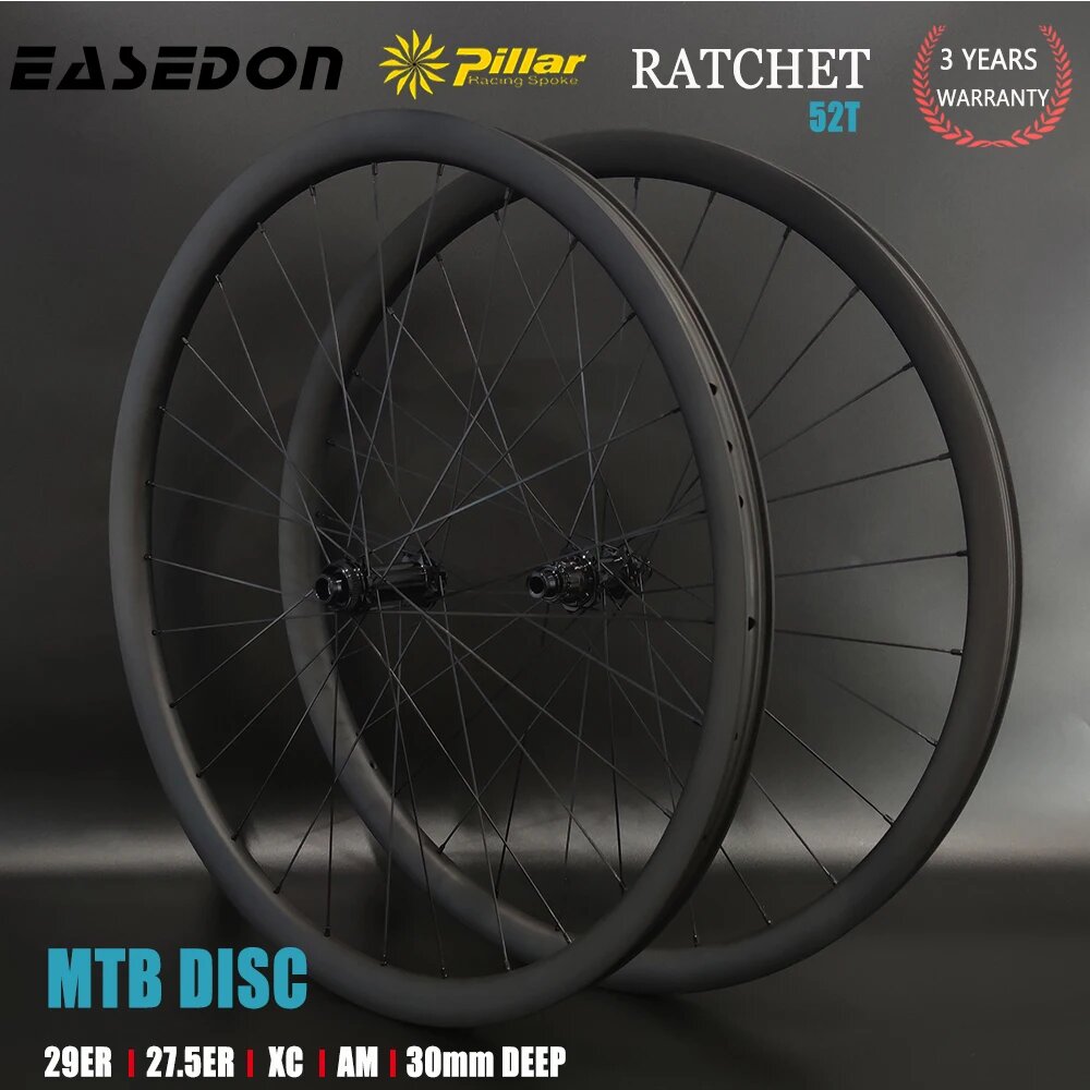 EASEDON Goldix M240 30 мм углеродные колеса MTB 29ER/27.5ER XD, UD, XC (TB2015 SPOKE), Glossy, 29ER 33x30 Asymmetry