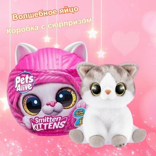Сюрприз для домашнего котенка, волшебное яйцо для плюшевого кота Зуру, коробка-сюрприз для мультяшной куклы-девочки, случайная коробка, 1 шт