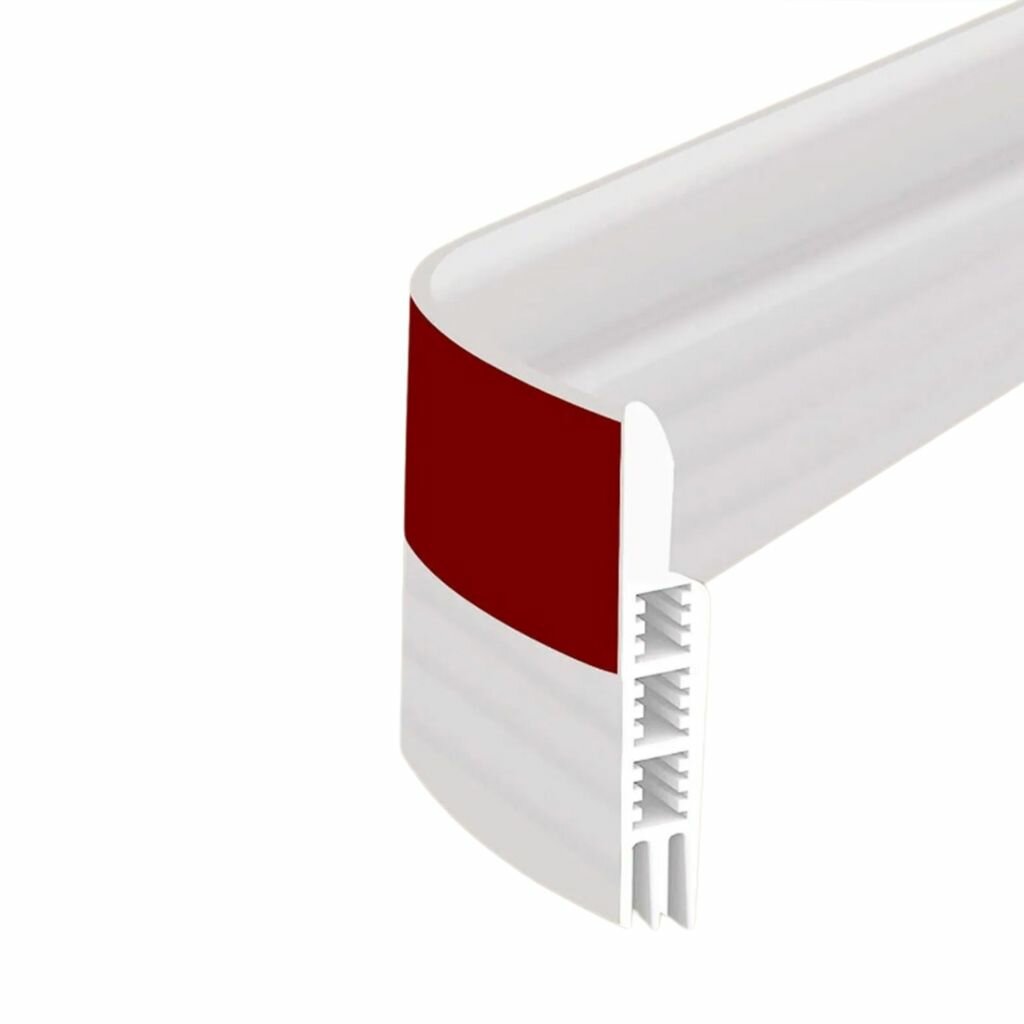 Самоклеящаяся уплотнительная лента для нижнего шва полой двери-белая