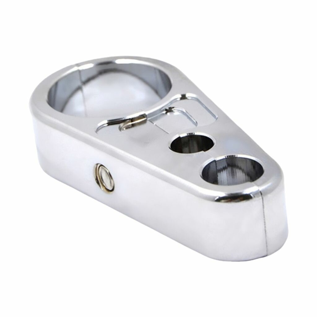 Тормоза мотоциклов, Крепление для тормозных трубок и тросов сцепления для H 25mm универсальное - никелированное