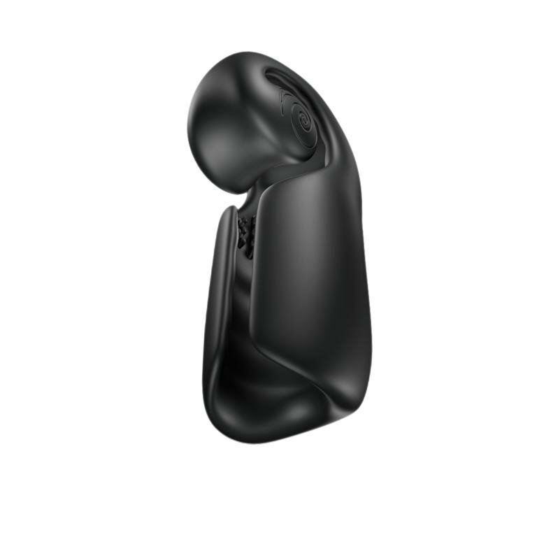 Черный мастурбатор SVibe Evo с вибрацией, черный, силикон, с вибрацией, Мужской, Секс-товары для мужчин