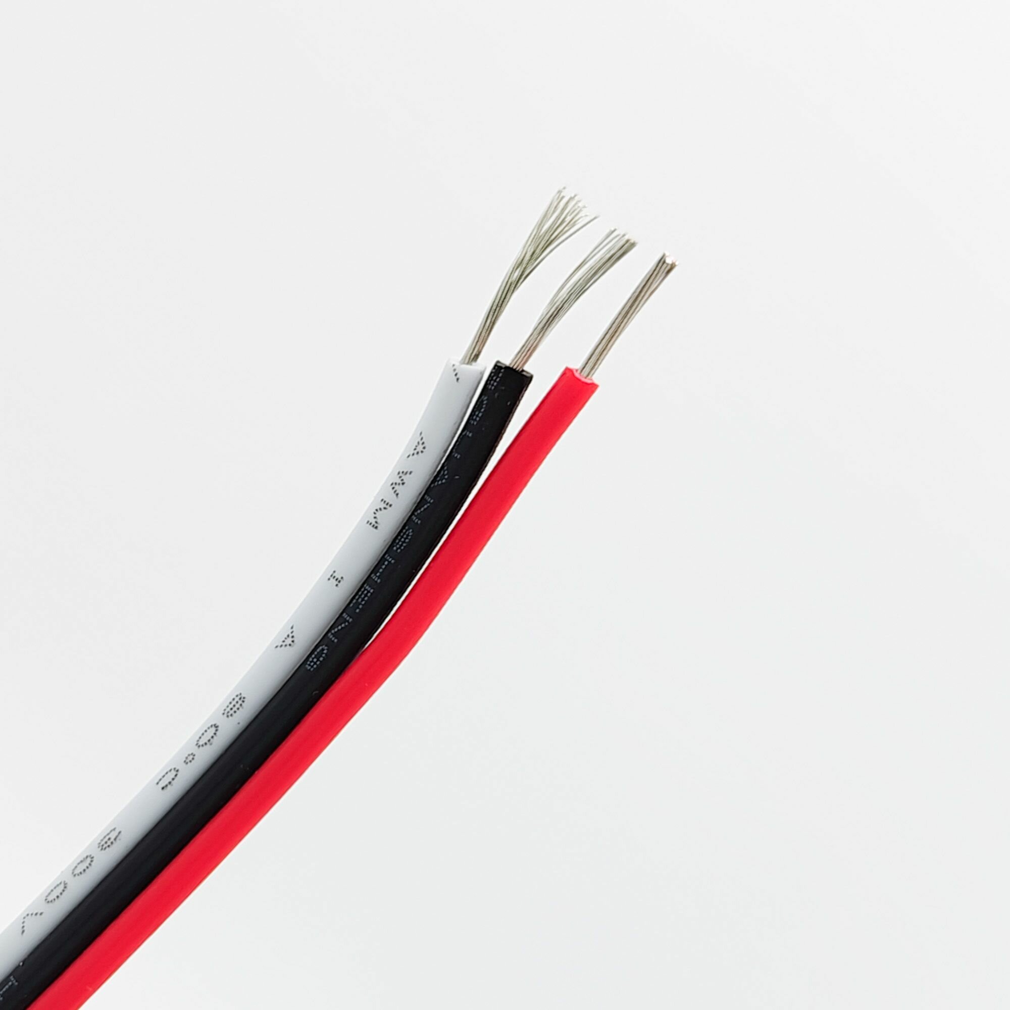 5 метров шлейф для светодиодной ленты, 3контакта, 22AWG, OD4.8*1.6мм, PVC Cu, цветной, метражом, UL1007