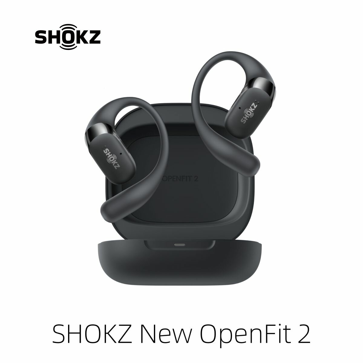 Новые открытые наушники SHOKZ OpenFit 2, настоящие беспроводные наушники Bluetooth с микрофоном, наушники с ушами