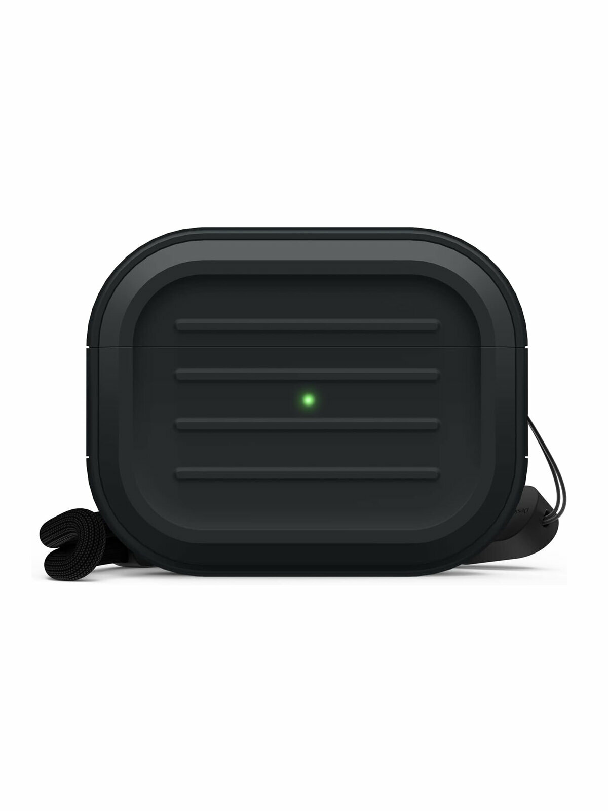 Elago для AirPods Pro 2 (all) чехол Armor Silicone case with Round strap Black