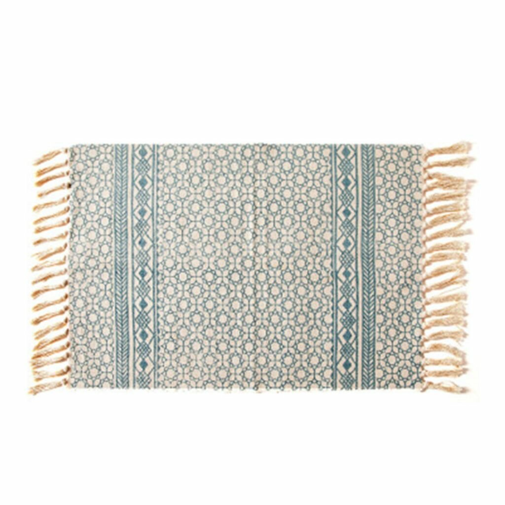 Хлопковый и льняной тканый ковровый половик