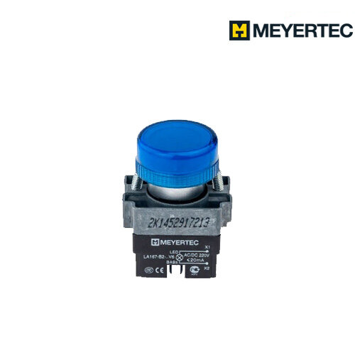 Сигнальная лампа MEYERTEC MTB2-BV616, AC/DC 24 В, синяя, металлический корпус