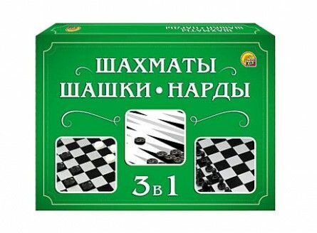 Набор Рыжий кот Шахматы, шашки, нарды (ИН-1612)