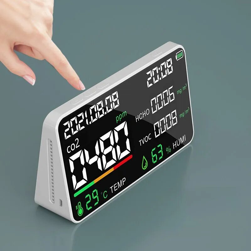 Многофункциональный датчик воздуха в дальнем инфракрасном диапазоне, обнаружение углекислого газа, обнаружение CO2, определение температуры и влажности воздуха TVOC