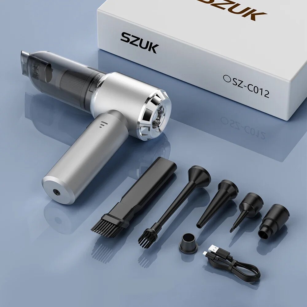 SZUK Мини-автомобильный пылесос 180000PA Мощный беспроводной ручной пылесос Портативный пылесос для автомобиля, дома и офиса, Max