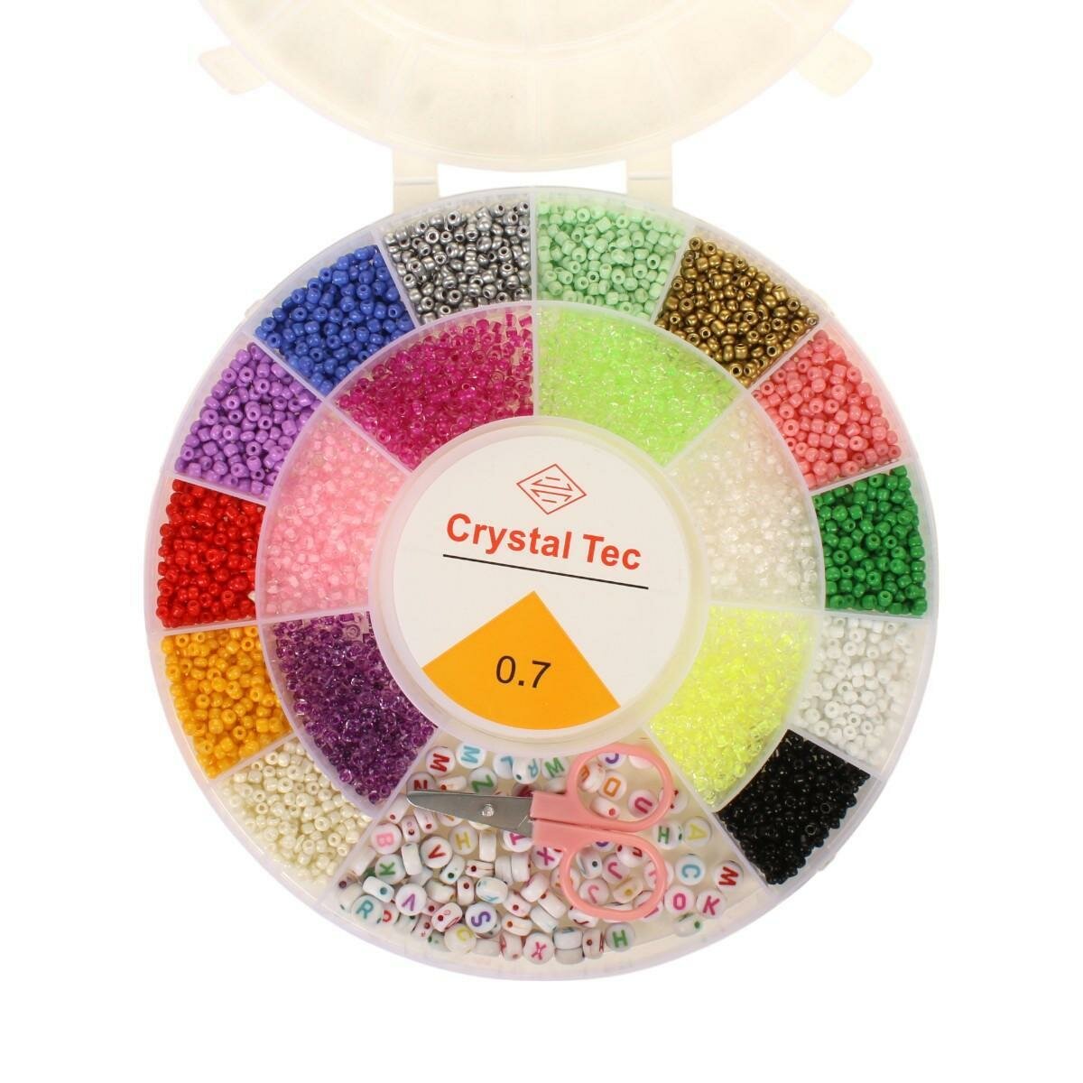 Набор украшений для девочек с бусинами, ножницами и браслетом 17 см