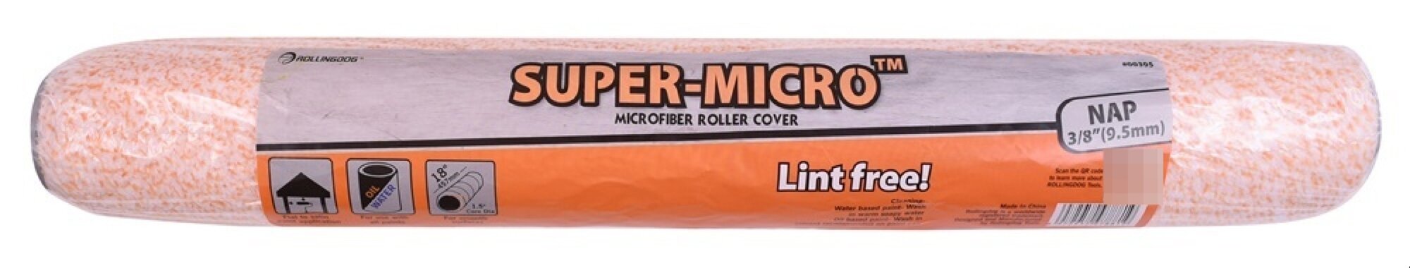 Ролик для валика Rollingdog / Роллингдог SUPER-MICRO каркасный без ручки, из микрофибры, ворс 9.5мм, диаметр 38мм, длина 450мм / строительство и ремонт