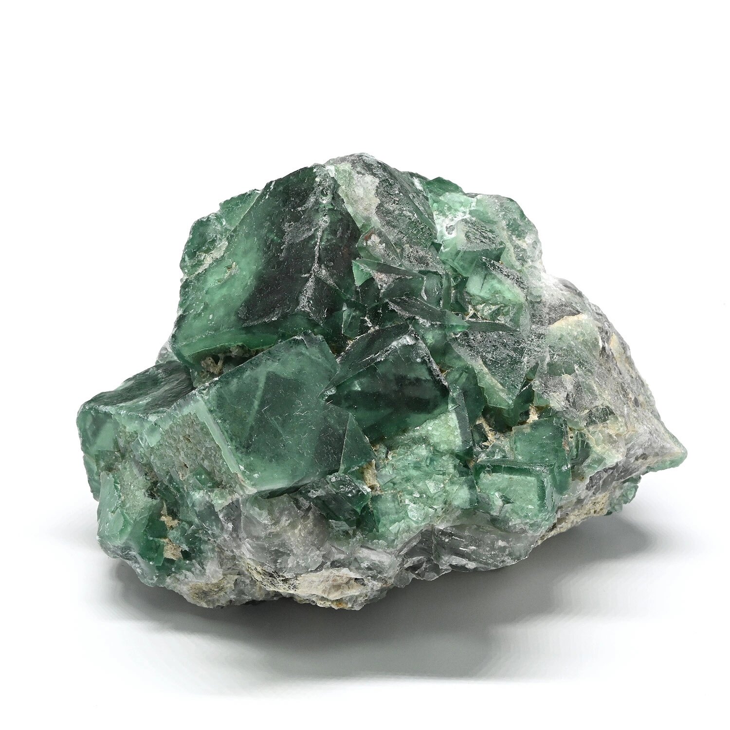 Минерал флюорит зеленый "Друза" 142*104*93мм, 1452г .