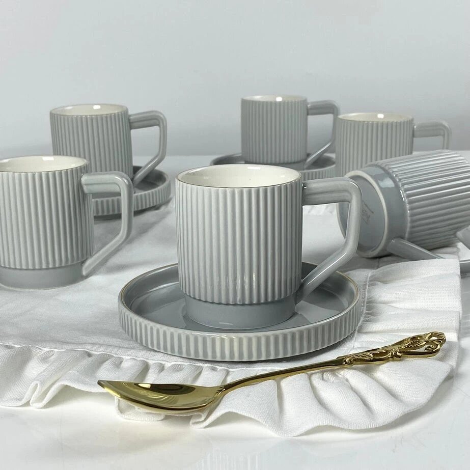 Кофейный набор 12пр. 120мл Фарфор 155-004 118-155-004