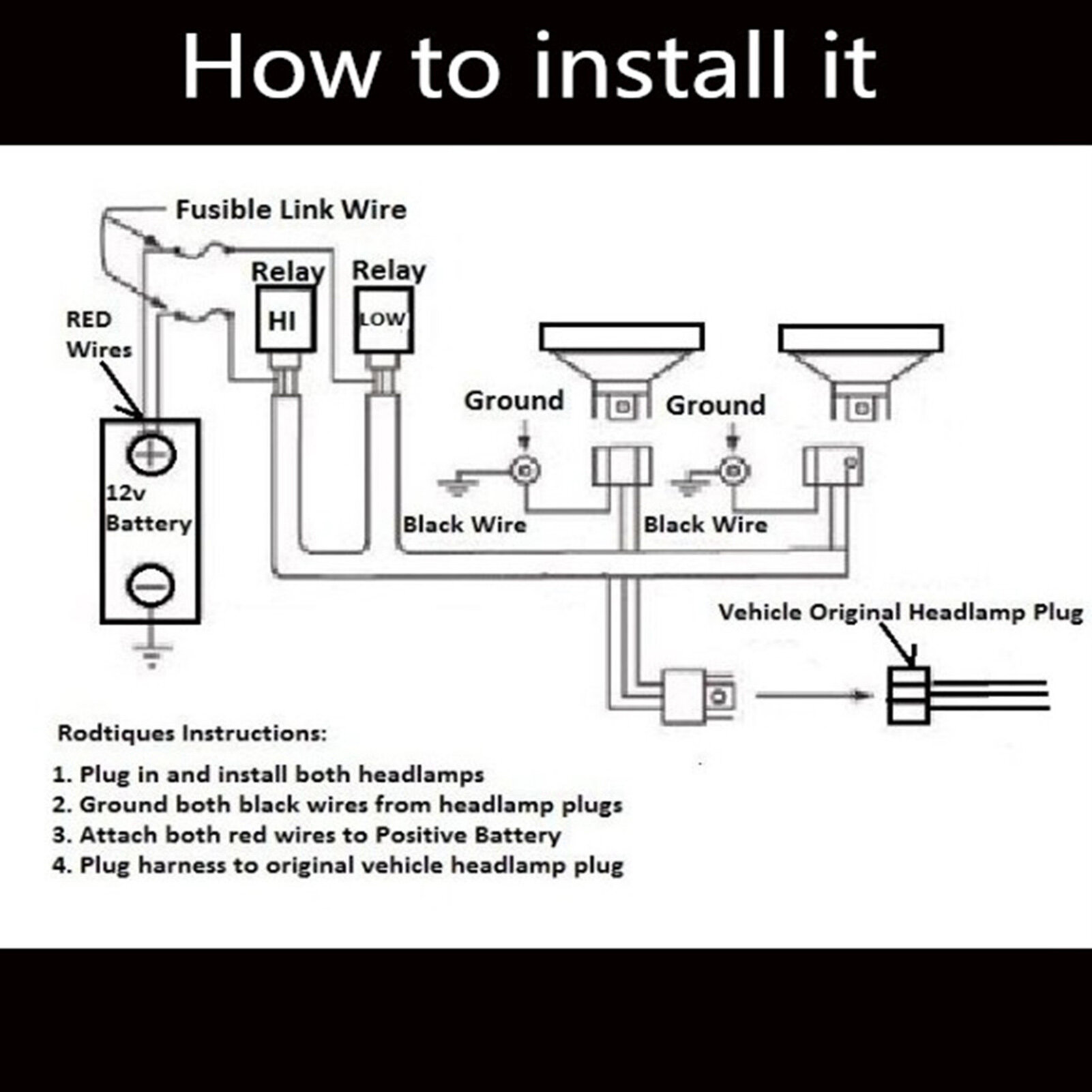 12 В автомобильный H4 фара реле жгут проводов керамический патрон большой лампы усилитель яркости