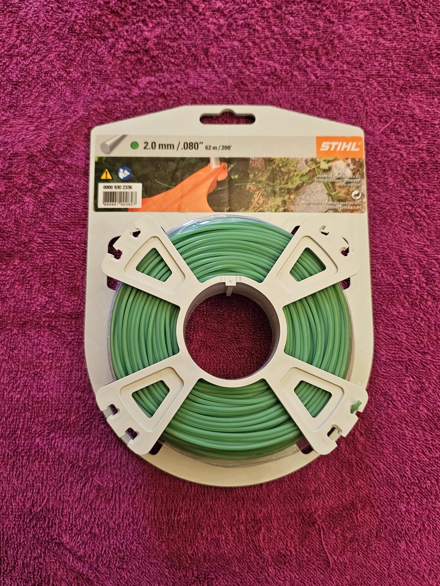 Леска ( корд) для триммера Stihl 2,0 (62м) круглое сечение