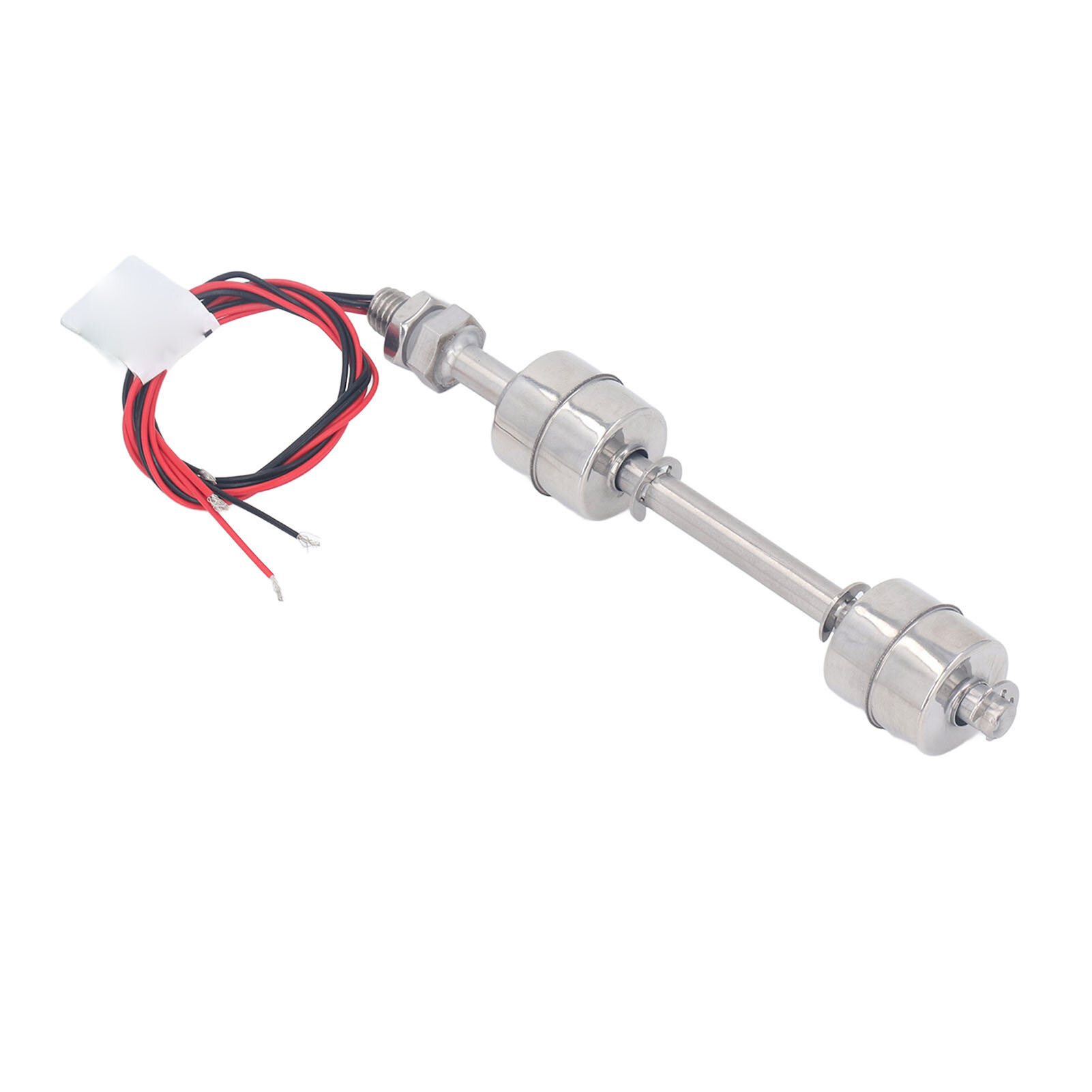 Поплавковый датчик уровня воды 150 мм, нержавеющая сталь, высокочувствительный двойной шариковый регулятор уровня жидкой воды 0‑220 В