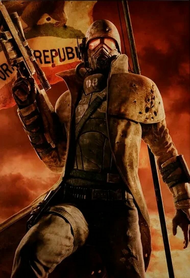 Плакат, постер Fallout: New Vegas на холсте, размер 21х30см