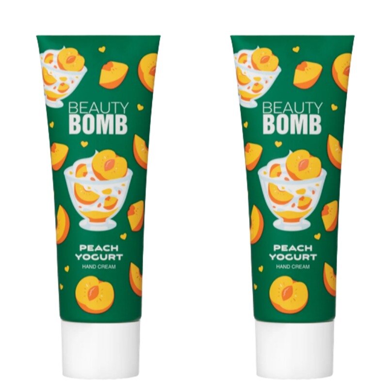 Крем для рук Beauty Bomb, с ароматом Peach Yogurt, 25мл, 2шт