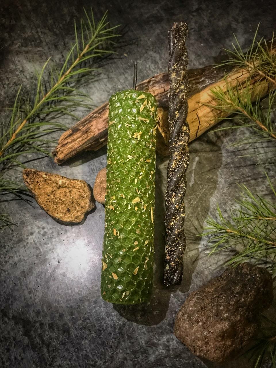 Свечи WITCH "Деньги", программные, ручной работы, очищение + деньги, набор из двух свечей