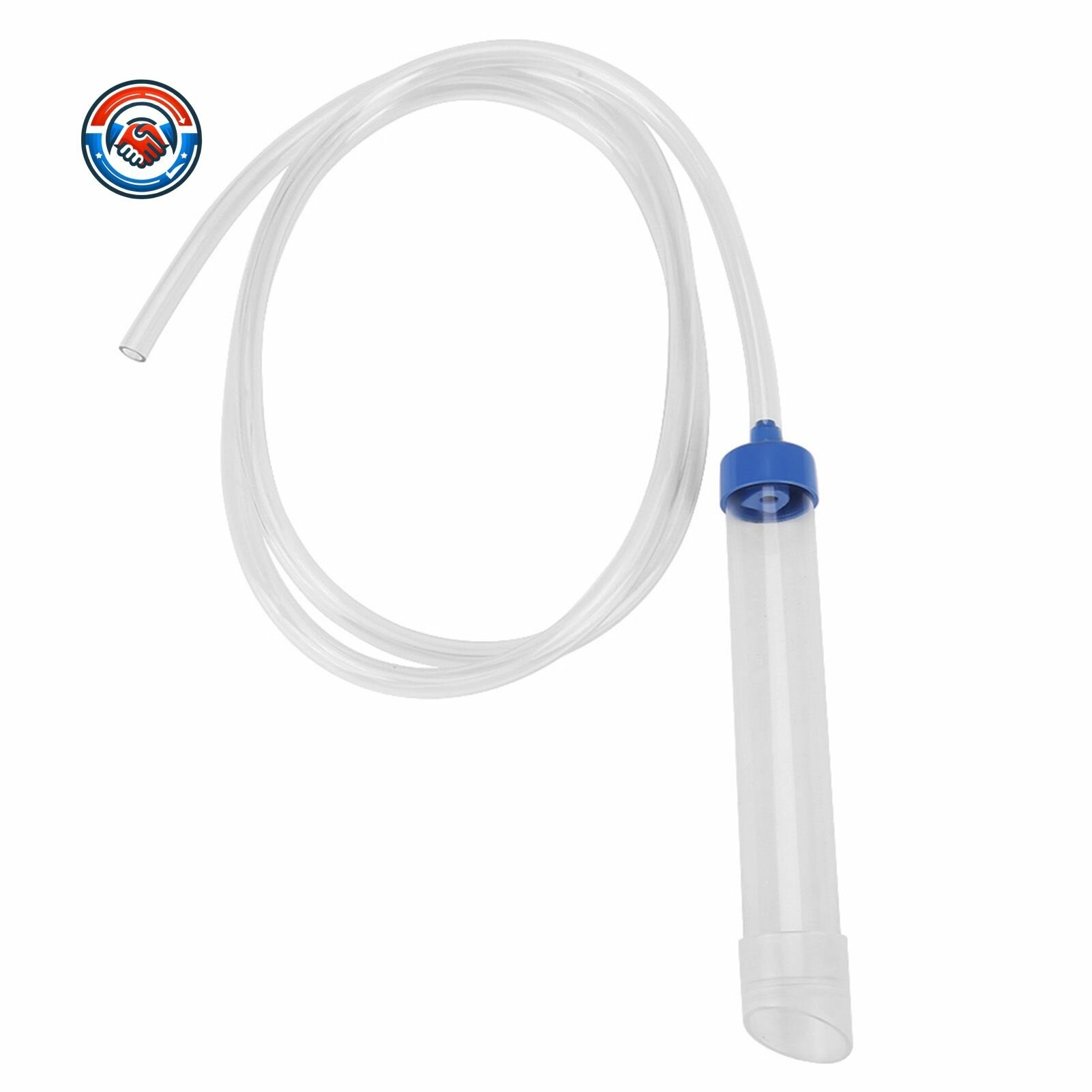 Сифон для чистки аквариума, компактный сифон-гравийник для смены воды в мини-аквариуме и террариуме, ручной слив без шланга