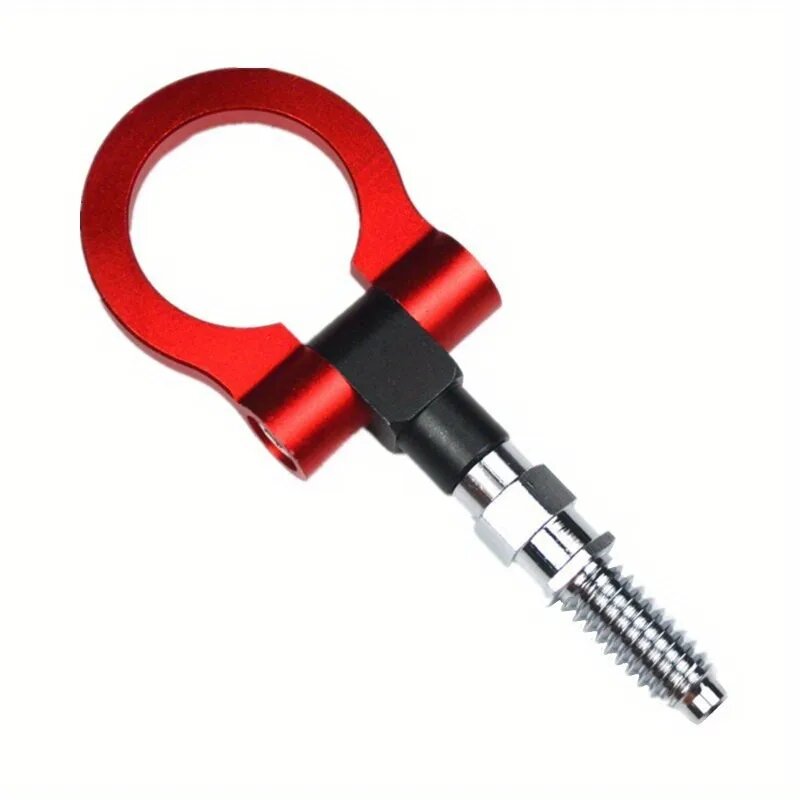 Алюминиевая европейская японская модель автомобиля, авто крюк для прицепа, буксировочный крюк для гонок, передний и задний универсальный буксирный крюк, European-Red