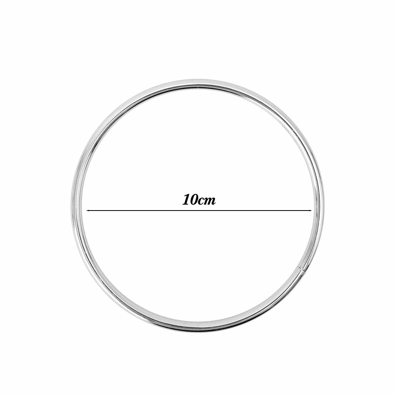 Металлические круглые ручки для сумок, сменные сумки для багажа «сделай сам», кошелек, аксессуары для сумок ручной работы, круглая D-образная подвесная пряжка, фурнитура Белый, sliver