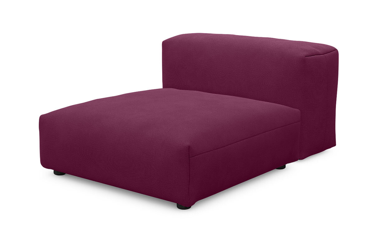 Пуф со спинкой Фиджи 105x137 см, раскладной, велюр Vivaldi 35