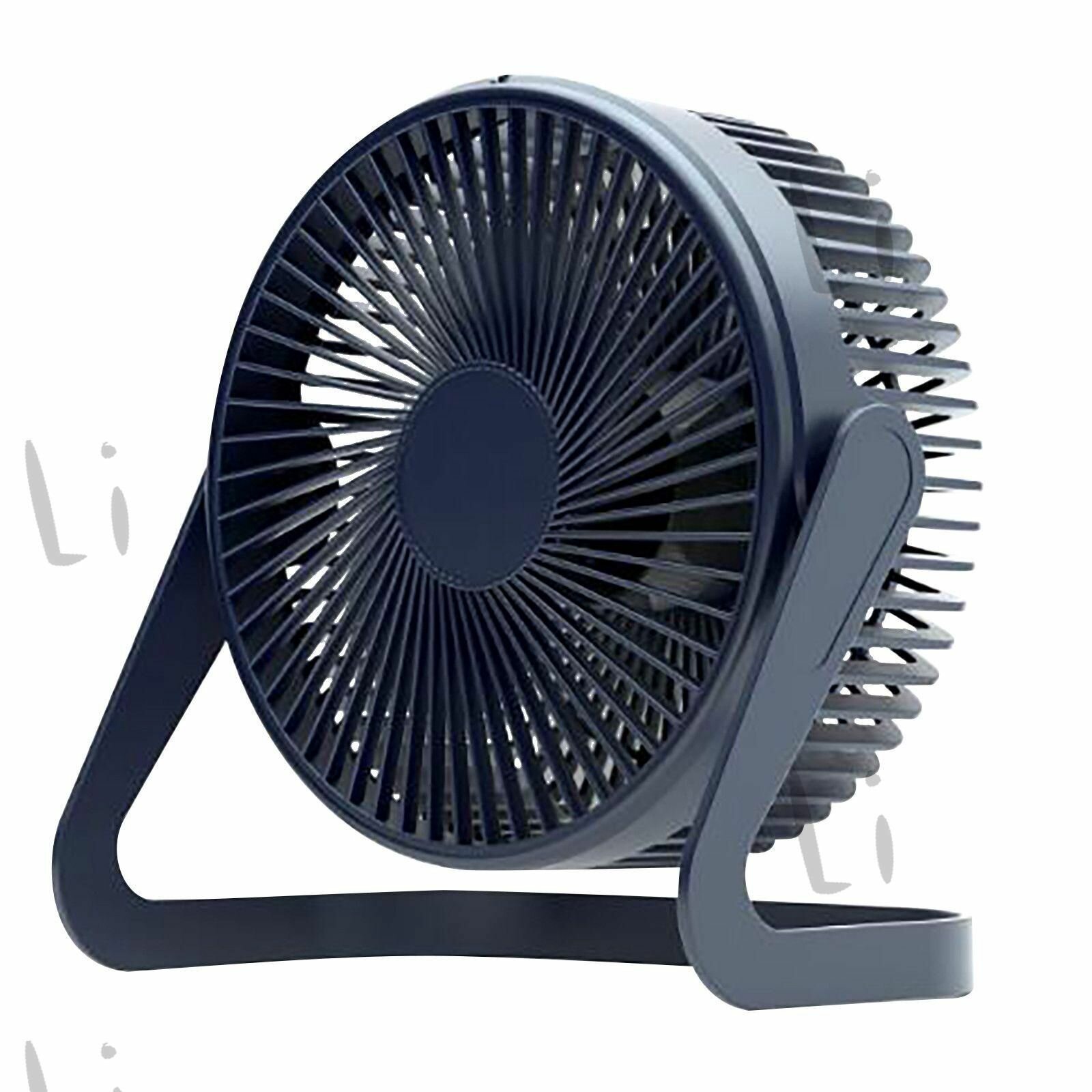 Вентилятор Viikei, USB, радиальный, механический, тёмно-синий, 5Вт, 3 скорости