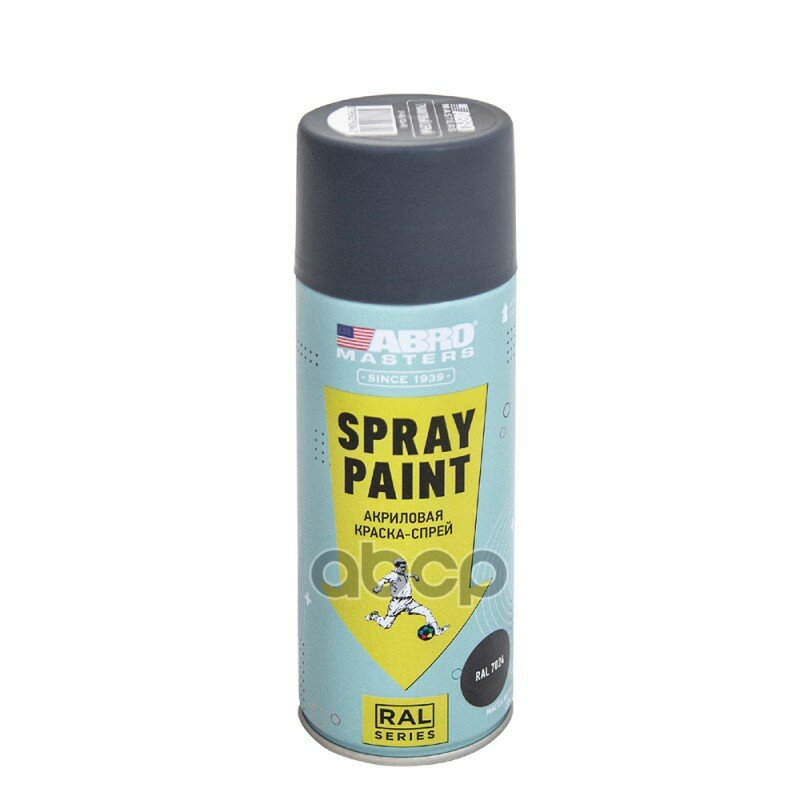 Краска-спрей акриловая RAL SERIES 7024 (графитовый серый) ABRO арт. SPRAL7024RE