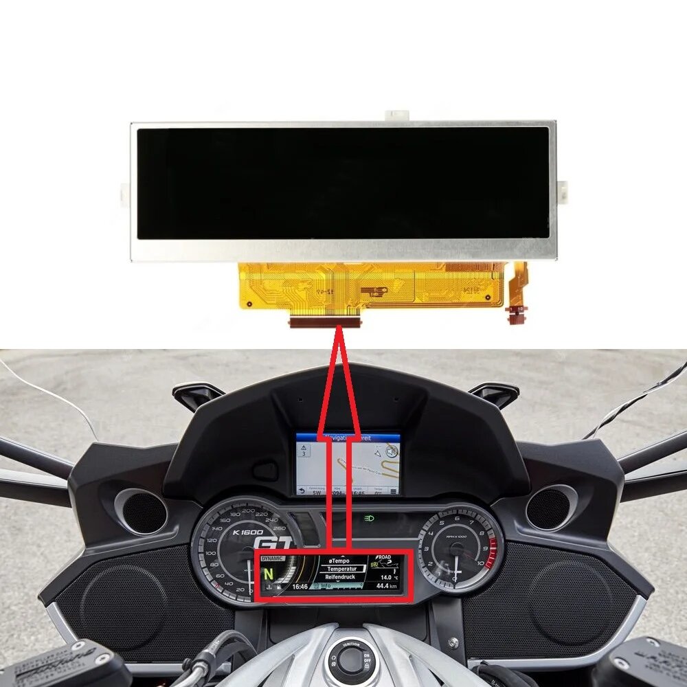 Цветной ЖК-дисплей TFT 5,7 дюйма, стеклянная панель, приборная панель для BMW K1600 B /K1600 GT /K1600 GTL /K1600 GTL /R1250 RT VDO, инструмент