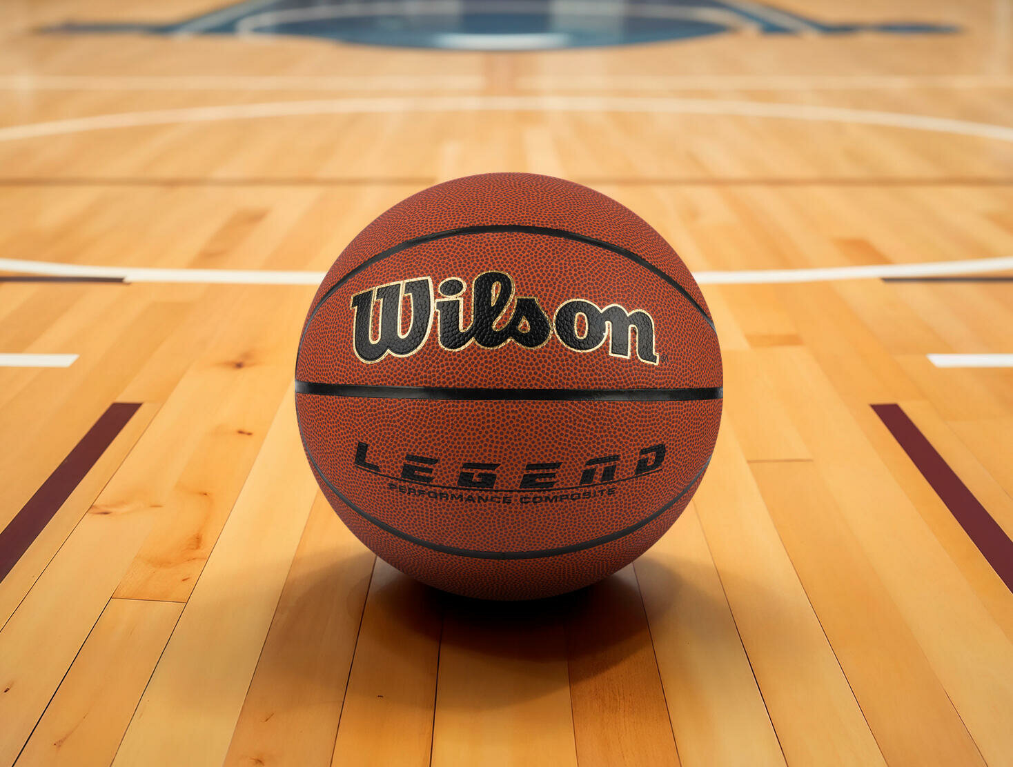 Decathlon Баскетбольный мяч WILSON LEGEND COMP BSKT, коричневый, композитная кожа, для детей - 7