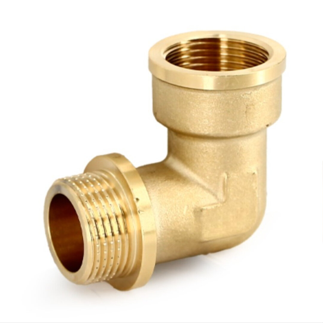 Угол резьбовой 1/2" ВН с упором, латунь UNI-FITT OPTIMAL (612G2201)