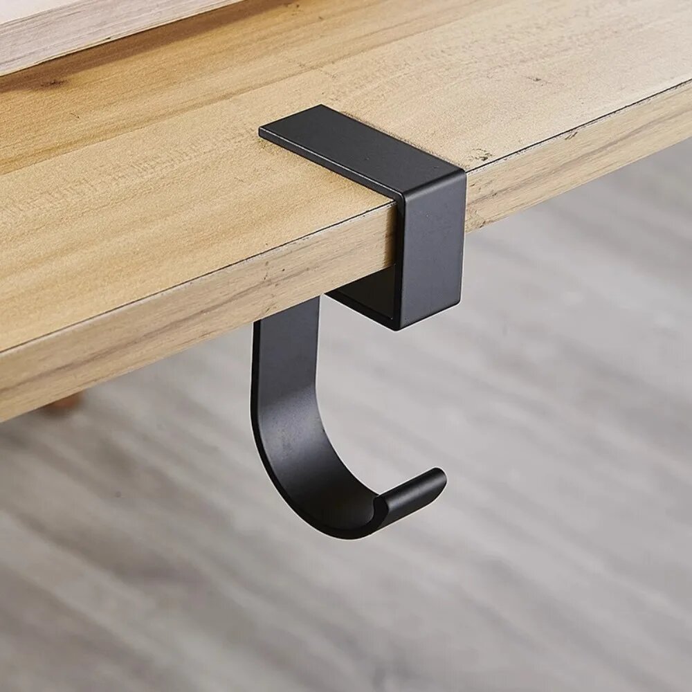 Портативный крючок для стола, алюминий, черный/белый/серый Серый, Style 5