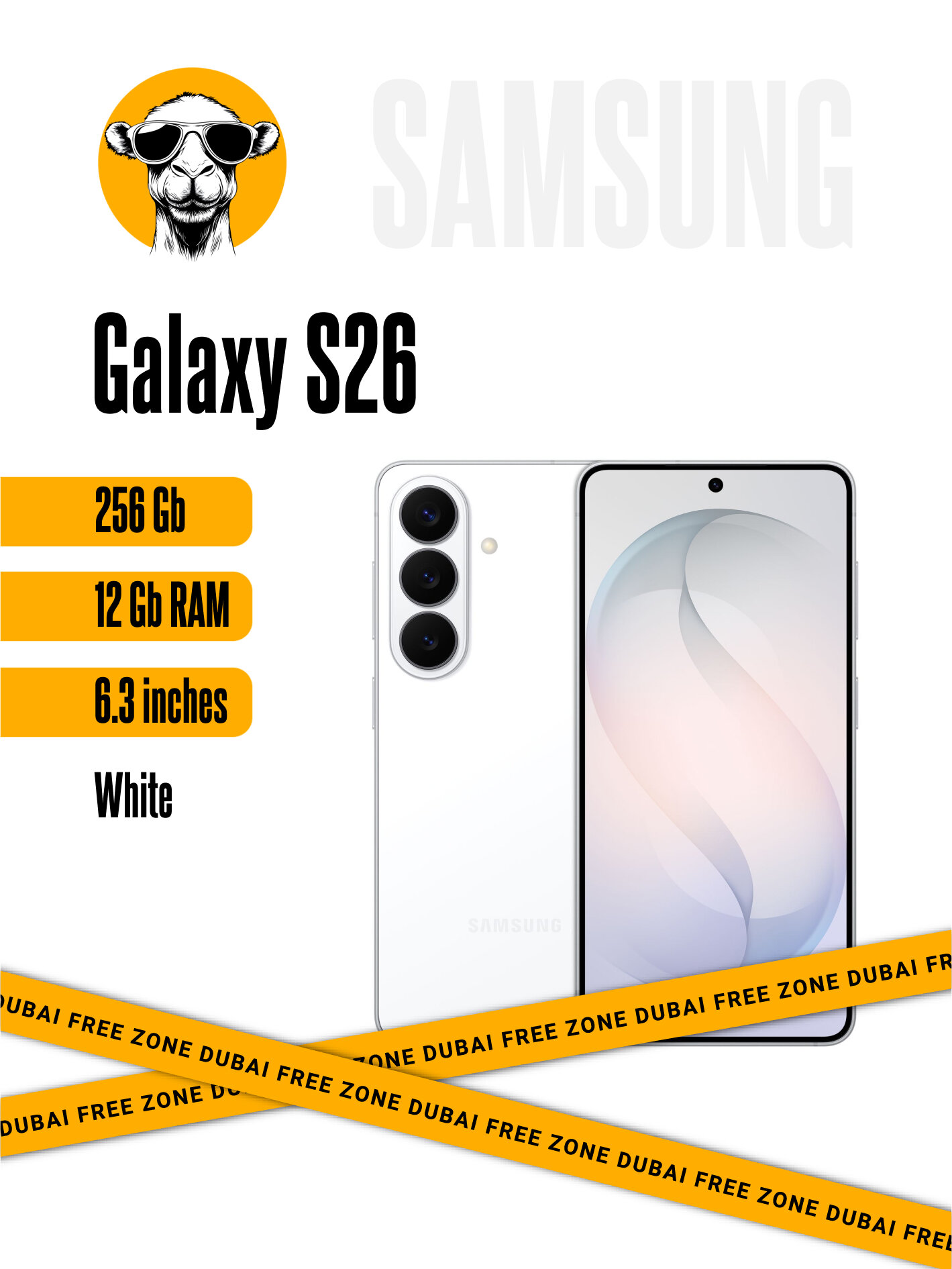 Смартфон Samsung Galaxy S26 12/256Gb White