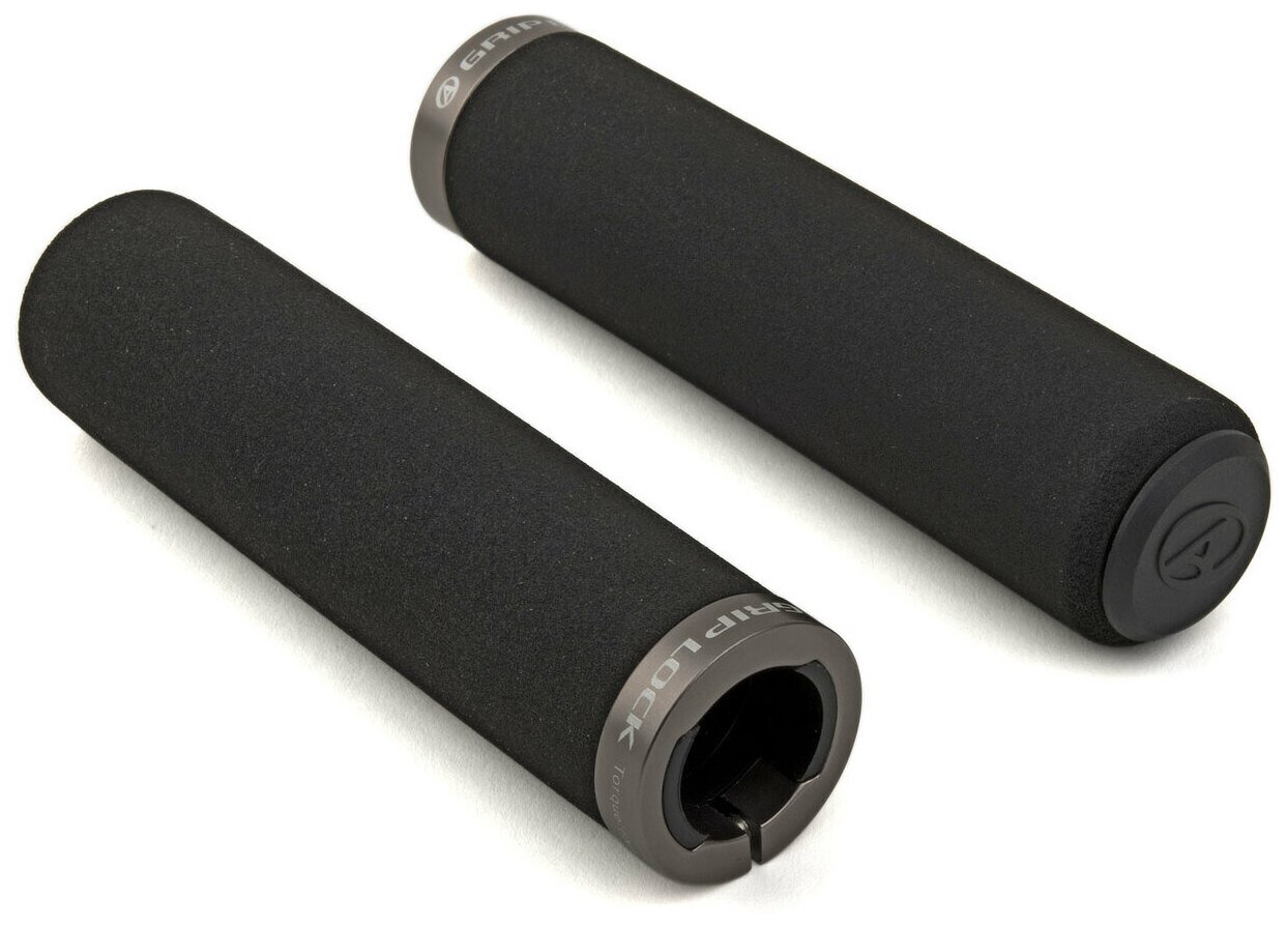 Грипсы ручки велосипедные рулевые Author AGR F95 GripLock, 130 мм, неопрен, черный