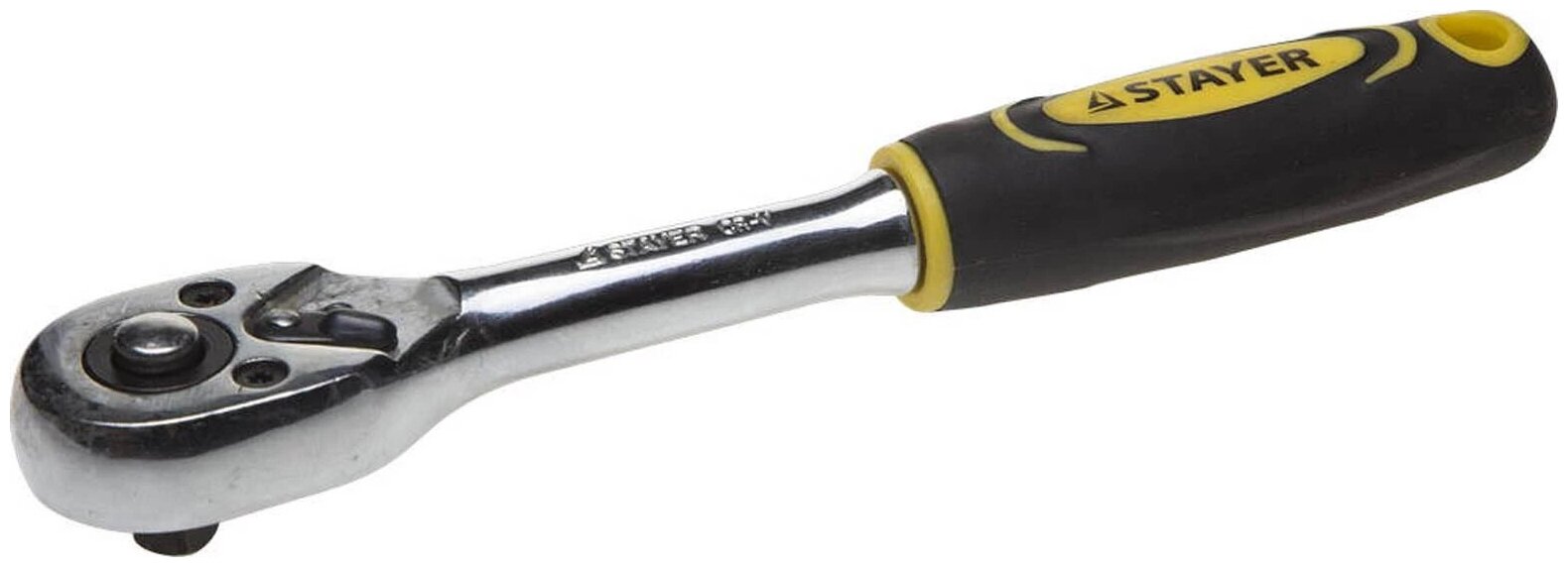 Трещотка для торцовых головок STAYER "PROFI", Сr-V сталь, 45 зубцов, 1/4"