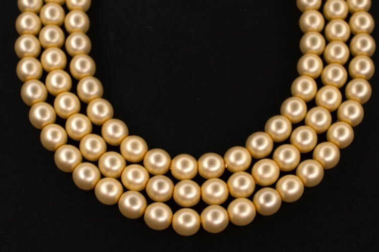 Жемчуг Preciosa, цвет 70514 матовый молочный, 6мм, 10шт